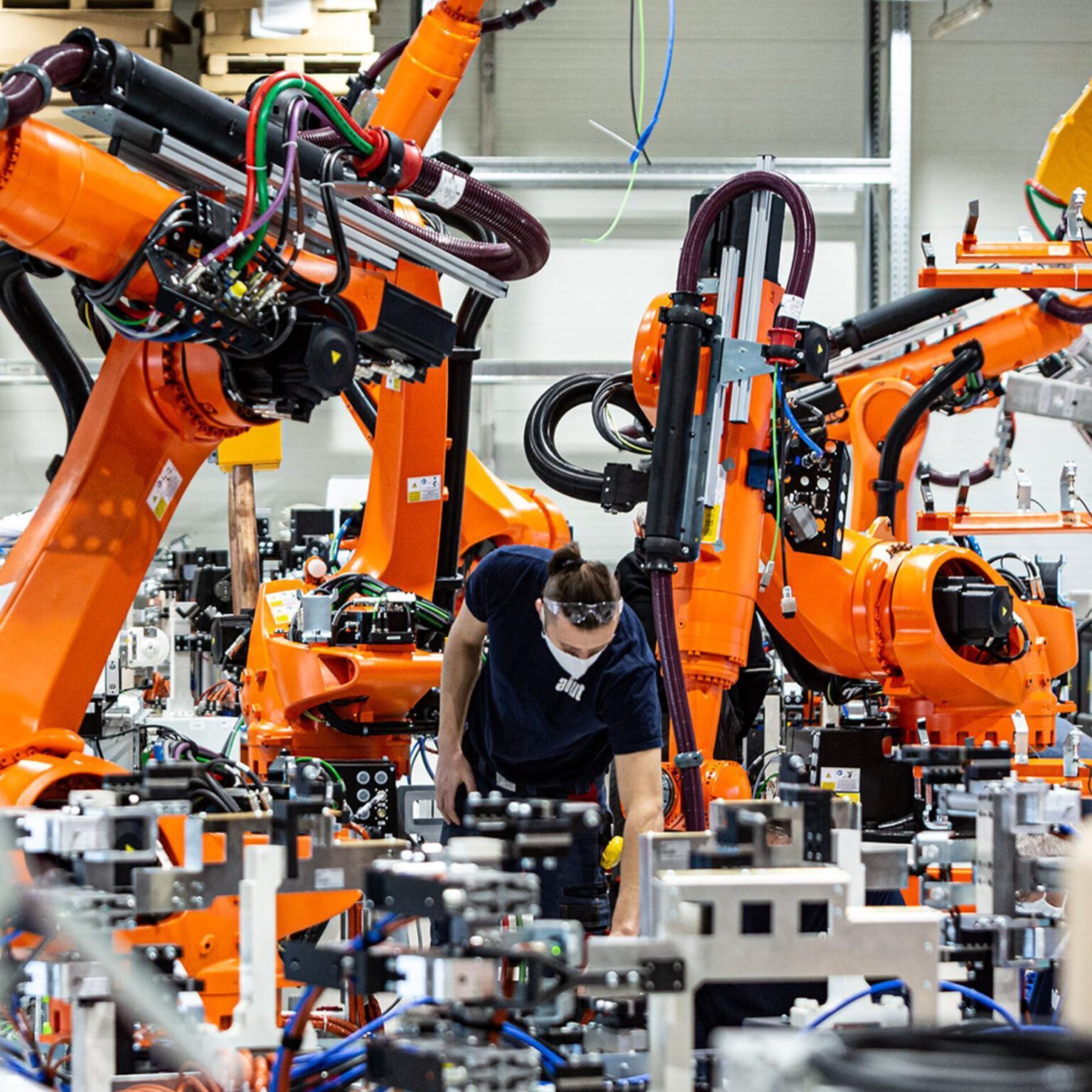Industrial robots in production automation